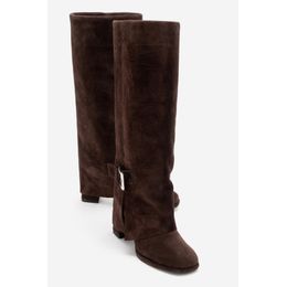 Lojo Leder Blockabsatz Stiefel (Damen)