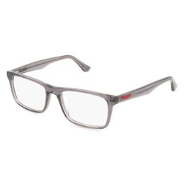 Police VPLN16 Brille Herren | Fassung: Vollrand, Quadratisch, Grau Transparent
