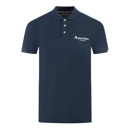 Aquascutum London 1851 Marineblaues Poloshirt