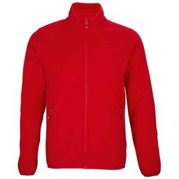 SOLS - "Factor" Fleecejacke Mit Rei&szlig;verschluss f&uuml;r Herren (Rot)