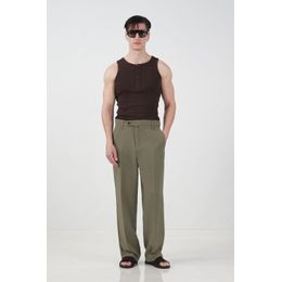 Ma&szlig;geschneiderte gerade Mid-Waist-Hosen