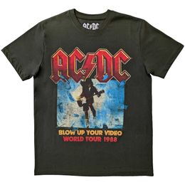 ACDC AC/DC - "Blow Up Your Video" T-Shirt f&uuml;r Herren/Damen Unisex (Gr&uuml;n)