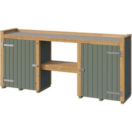 Weka Pflanztisch Killarney Graugr&uuml;n-Eiche hell lasiert, Nein, 235 cm