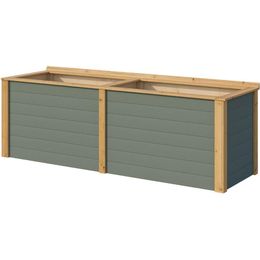 Weka Hochbeet Killarney Graugr&uuml;n-Eiche hell lasiert, ohne Montage-Service, 235 cm