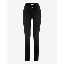 Brax Damen Five-Pocket-Hose Style SHAKIRA USED BLACK BLACK, denim dunkelgrau, Gr. 32