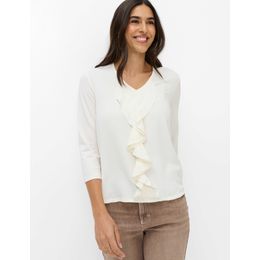 Brax Damen Shirt Style CLARISA M soft ecru, cremewei&szlig;, Gr. 32