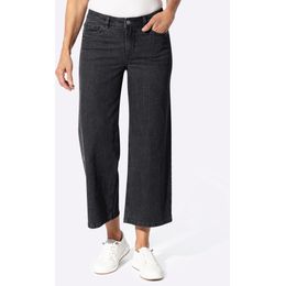 Casual Looks Damen 7/8-Jeansschwarz denim, Gr. 24, unifarben, 99% Baumwolle, 1% Elasthan, Jeans