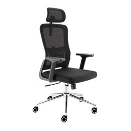 Clouvou B&uuml;rostuhl, Schwarz, Kunststoff, 1-Sitzer, F&uuml;llung: Schaumstoff, 70x142x70 cm, Arbeitszimmer, B&uuml;rost&uuml;hle, Drehst&uuml;hle