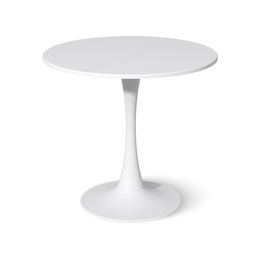 VICCO Esstisch, Wei&szlig;, Holzwerkstoff, Rund, 80x73x80 cm, Esszimmer, Tische, Esstische