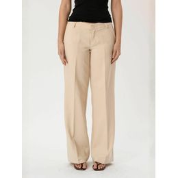 ITS MAY Damen Chinohose "ITS MAY Trouser Low"beige, Gr. XL, Obermaterial: 89% Polyester, 11% Elasthan, Hosen