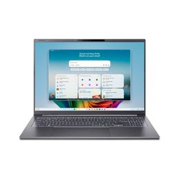 Acer Aspire 16 AI OLED, A16-I71M, Laptop/Ultrabook, 16" WUXGA OLED 1920x1200 60Hz, Intel Core Ultra 9 386H, 16GB RAM, 512GB SSD, Intel Graphics, Windows 11, Deutsch Keyboard, Grau
