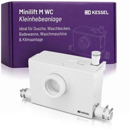 Kessel Minilift M WC Kleinhebeanlage 28521 f&uuml;r WC mit Schneidwerk &ndash; Abwasserhebeanlage f&uuml;r Schwarzwasser (WC, Dusche, Waschbecken), kompakt, steckerfertig, 750 W