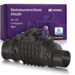 Kessel R&uuml;ckstauverschluss 720125 DN 125, L/H 515 x 306 mm, freiliegend, Kunststoff