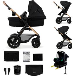 Kinderkraft Kinder Kombi-Kinderwagen "MOOV 2 4in1 AIR"schwarz, Stahl, Kinderwagen, mit Luftreifen