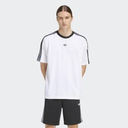 Herren T-Shirt "ADIDAS ADICOLOR JACQUARD TRIKOT"wei&szlig;, Gr. M, adidas originals, Obermaterial: 100% Polyester, Shirts, lockere Passform,