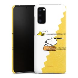 DeinDesign Galaxy S20 Handy Premium Case Smartphone Handyh&uuml;lle Schutzh&uuml;lle gl&auml;nzend Snoopy Peanuts Children Premium Case