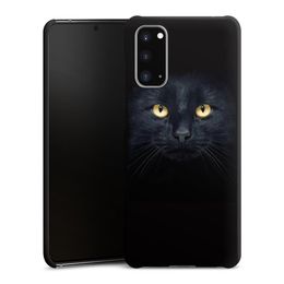 DeinDesign Galaxy S20 Handy Premium Case Smartphone Handyh&uuml;lle Schutzh&uuml;lle gl&auml;nzend Eye Cat Black Premium Case