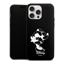 DeinDesign iPhone 15 Pro Max Handy Slim Case extra d&uuml;nn Silikon Handyh&uuml;lle schwarz H&uuml;lle Minnie Mouse Official Licensed Product Disney Silikon Slim Case