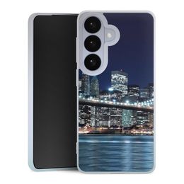 DeinDesign Galaxy S26 Handy Silikon H&uuml;lle Case transparent Handyh&uuml;lle Usa Brooklyn Bridge New York Silikon Case