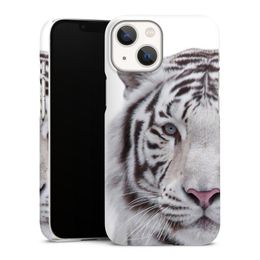DeinDesign iPhone 13 Mini Handy Premium Case Smartphone Handyh&uuml;lle Schutzh&uuml;lle matt Snow Winter Tiger Premium Case