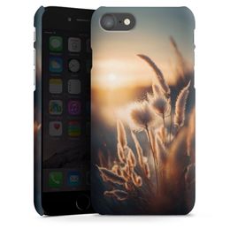 DeinDesign iPhone SE (2020) Handy Premium Case Smartphone Handyh&uuml;lle Schutzh&uuml;lle matt Nature Pampasgras Sun Premium Case