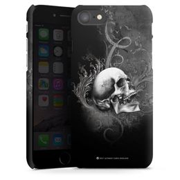 DeinDesign iPhone SE (2022) Handy Premium Case Smartphone Handyh&uuml;lle Schutzh&uuml;lle matt Gothic Skulls Skull Premium Case