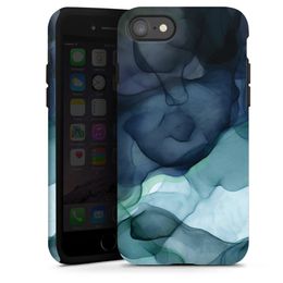 DeinDesign iPhone SE (2022) Handy Panzer Handyh&uuml;lle robuste Outdoor H&uuml;lle Schutzh&uuml;lle matt Water Colour Muster Texture Tough Case