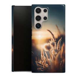 DeinDesign Galaxy S24 Ultra Handy Premium Case Smartphone Handyh&uuml;lle Schutzh&uuml;lle gl&auml;nzend Sun Pampasgras Nature Premium Case