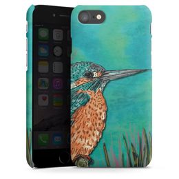 DeinDesign iPhone SE (2020) Handy Premium Case Smartphone Handyh&uuml;lle Schutzh&uuml;lle matt Bird Painting Animals Premium Case