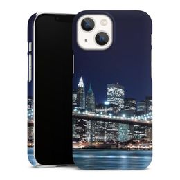 DeinDesign iPhone 13 Mini Handy Premium Case Smartphone Handyh&uuml;lle Schutzh&uuml;lle matt Usa Brooklyn Bridge New York Premium Case