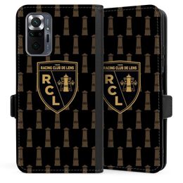 DeinDesign Xiaomi Redmi Note 10 Pro Handy Klapph&uuml;lle Handyh&uuml;lle aus Kunst Leder schwarz Flip Case Rcl Soccer Jersey Sideflip mit langer Lasche