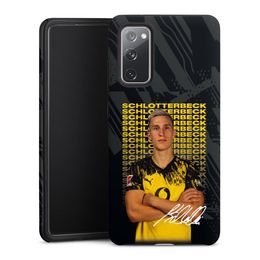 DeinDesign Galaxy S20 FE Handy Panzer Handyh&uuml;lle robuste Outdoor H&uuml;lle Schutzh&uuml;lle matt Nico Schlotterbeck Borussia Dortmund Bvb Tough Case