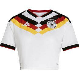 Adidas WM 2026 DFB Deutschland Heim Cropped Trikot Damen - Gr&ouml;&szlig;e L - wei&szlig;