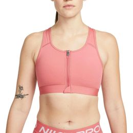 Nike Dri-FIT Swoosh Zip-Front Bra Damen