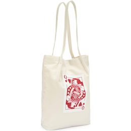 Lscn By Lascana Shopper Damen Gr&ouml;&szlig;e One Size creme / rot / wei&szlig;