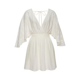 Lascana Kleid Damen Gr&ouml;&szlig;e 44 offwhite Sommerkleid