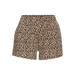 s.Oliver Pyjamashorts Damen Gr&ouml;&szlig;e XXS/XS braun / schwarz Sommerkleid