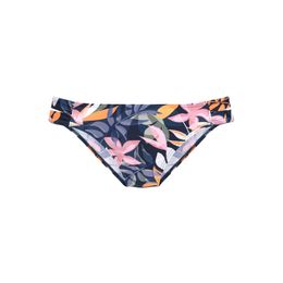 LASCANA ACTIVE Athletic Bikini Bottoms female size S Navy / Indigo / Orange / Rose