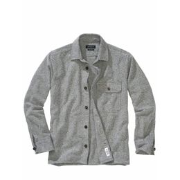 Mey & Edlich Mey & Edlich Herren Bassettis Overshirt Grau 61 % Baumwolle, 15 % Polyamid, 11 % Polyacryl, 5 % Seide, 5 % Leinen, 3 % andere Fasern