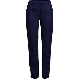 LANDS' END Leinen-Jogginghose f&uuml;r Damen in Petite-Gr&ouml;&szlig;e, Damen, size: petite, Blau, Leinen, by Lands' End