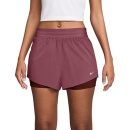 Nike Swift Dri-Fit 2in1 Shorts Bekleidung Damen rot