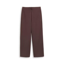 Tom Tailor Denim Damen High Waist Culotte Hose, braun, Uni, Gr. XL