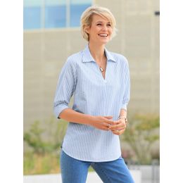 WITT Damen Gestreifte Bluse, bleu-wei&szlig;-gestreift, Gr&ouml;&szlig;e 38