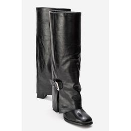 Lojo Leder Blockabsatz Stiefel (Damen)