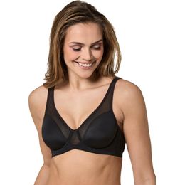w&auml;schepur Damen Minimizer-BH mit B&uuml;gel und gepolsterten Tr&auml;gern schwarz, Gr&ouml;&szlig;e 100B
