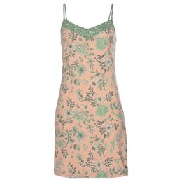Lascana Negligee female size 44/46 Grass green / Dusky pink