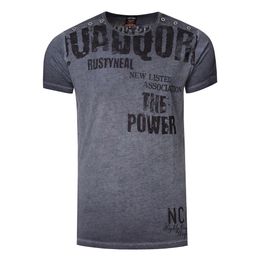 Rusty Neal T-Shirt Herren Gr&ouml;&szlig;e M grau / schwarz