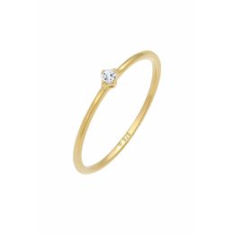 Elli Premium Ring Damen Gr&ouml;&szlig;e 52 gold / transparent