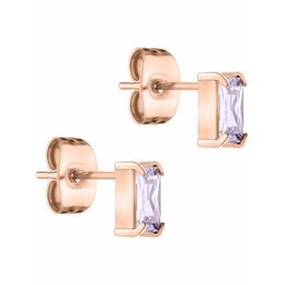 Tamaris Ohrringe Damen Gr&ouml;&szlig;e One Size rosegold / flieder
