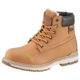 Dockers by Gerli Schn&uuml;rboots Herren Gr&ouml;&szlig;e 47 karamell / dunkelbraun